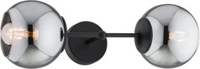 BRILAGI - Nástěnná lampa DIOR 2xE27/60W/230V černá/kouřová šedá