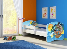 Dětská postel - Piráti 2 160x80 cm bílá