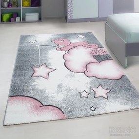 Breno Kusový koberec KIDS 580 Pink, 120x170 cm, Vícebarevné