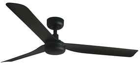 FARO 33815WT - Stropní ventilátor PUNT M černá pr. 132 cm WT + dálkové ovládání
