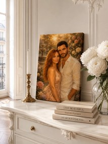 Foto obraz z vlastní fotky na plátno – Romantická klasická olejomalba