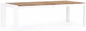 BIZZOTTO rozkládací zahradní stůl CAMERON 253/319/384x100 cm bílý 0663381