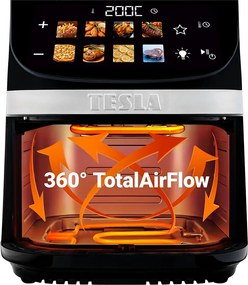 TESLA AirCook DualHeat QD73 XXL - multifunkční digitální horkovzdušná fritéza