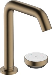Hansgrohe Tecturis S, dvouotvorová umyvadlová baterie 150 CoolStart EcoSmart+ s odtokovou soupravou, kartáčovaný bronz, HAN-73353140