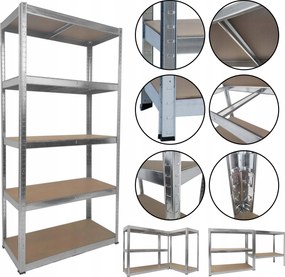 Skladový regál kovový Kontrast 150 x 75 x 30 cm max 150 kg na polici