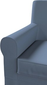 Potah na křeslo IKEA Ektorp Jennylund barva modrá látka pletený vzor