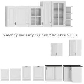 STILO bb | horní skříňka 60 GU-36 1F výklopná | 60 cm | bílá/bílá mat