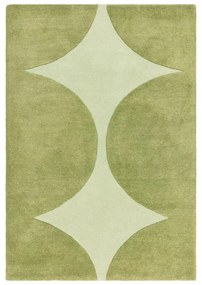 Zelený ručně tkaný vlněný koberec 160x230 cm Canvas – Asiatic Carpets