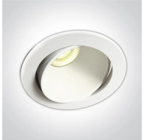 ONE Light 11106PK/W/W zapuštěné LED svítidlo 11106PK, bílé, nastavitelné, 8W, 3000K, 230V, 10,6cm, IP54