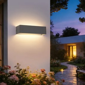 Brilagi -LED Venkovní nástěnné svítidlo DONNANI LED/12W/230V 30 cm antracit IP44