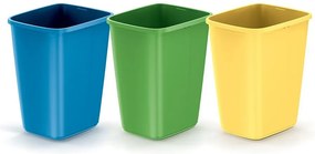 Sada 3 odpadkových košů COMPACTO 3x12 L vícebarevná