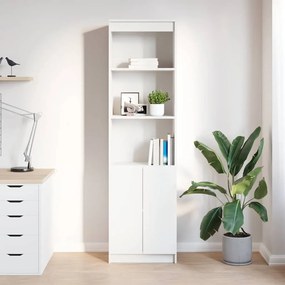 Vysoká deska bílá 50x35x180 cm Dřevěná konstrukce 3328462