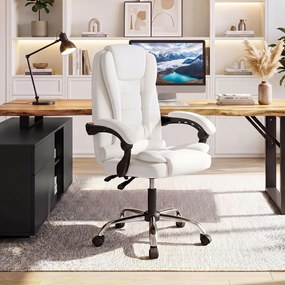 Costway Ergonomická manažerská židle s kolečky, nastavitelnou výškou sedáku