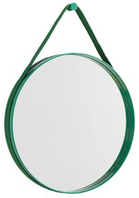 HAY Nástěnné zrcadlo Strap Mirror No 2 Ø50, Green