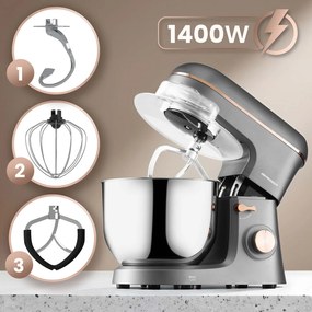 Berdsen 1400 W BD-756 3-v-1 planetární mixér kuchyňský robot 6l