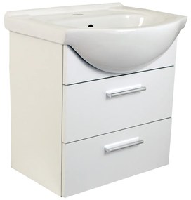 BPS-koupelny Koupelnová skříňka s keramickým umyvadlem Aspire W 50