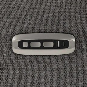 Polohovací křeslo šedé, elektrické TV-C5590 GREY2