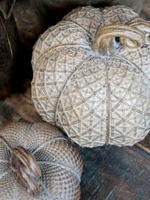 Mocca antik dekorace dýně Pumpkin antique M - Ø 14*13 cm