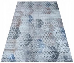 Plyšový koberec MONACO 12 béžovo šedý 133x190 cm