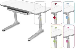 Dětský rostoucí stůl Mayer PROFI 3 32W3 54 TW – 5 barev, deska bílá, 116×57–75×66