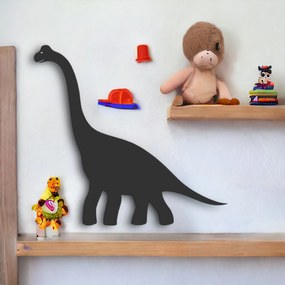 Brachiosaurus - kovový obraz na zeď Velikost: 50cm, Barva: Black