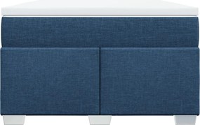 Box spring postel s matrací modrá 120x200 cm textil 3285129