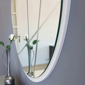 Kulaté nástěnné zrcadlo Lagas 60 cm stříbrné