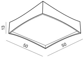 LED stropní svítidlo Veccio bílé