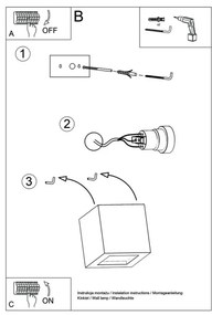 Sollux SL.0005 - Nástěnné svítidlo LEO 1xE27/60W/230V bílá