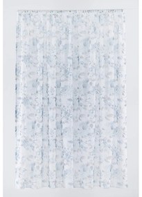 Bílo-modrá záclona 300x260 cm Elsa – Mendola Fabrics