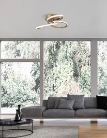 LED stropní svítidlo Fusion 51 zlaté