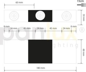 Reflektor VARIO TRIO dekorativní stříbrná Panlux V3/BS