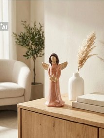 Sinsay - Vánoční dekorace ve tvaru andílka - pastelová růžová