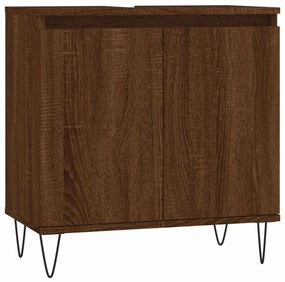 Petromila Koupelnová skříňka hnědý dub 58 x 33 x 60 cm kompozitní dřevo