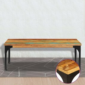 Konferenční stolek 100 x 60 x 35 cm masivní recyklované dřevo - Default Title