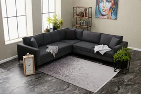 Hanah Home Rohová pohovka BERLIN antracitová 258 cm