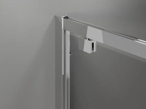 Mexen Exo, výklopná sprchová kabina, dveře 110 cm + boční stěna 70 cm, transparentní sklo, chrom, 8182-110-070-01-00