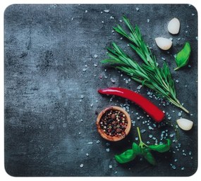 Kryt na zeď u sporáku z tvrzeného skla 50x56 cm Rosemary - Maximex