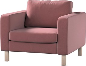 Potah na křeslo IKEA Karlstad, krátký barva fialová látka sametová