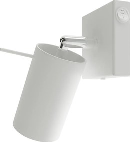 Sollux Lighting Nástěnné svítidlo RING bílé s vypínačem