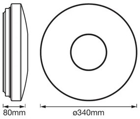 Ledvance - LED RGBW Stmívatelné stropní svítidlo SMART+ KITE LED/18W/230V Wi-Fi