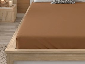 Prostěradlo z mikrovlákna MICROVELLE hnědé 90x200 cm