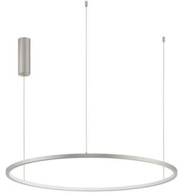 Minimalistický LED lustr Nova Luce Tarquin - stříbrná, 800 mm, 46 W LED, 1708 lm