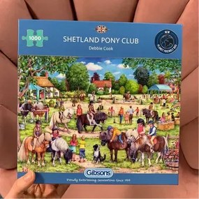 GIBSONS Puzzle Shetland Pony Club / 1000 dílků / 68 × 49 cm