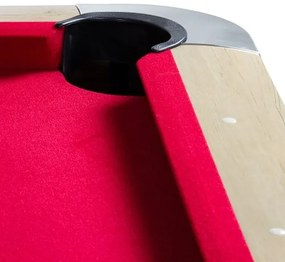 TUIN kulečníkový stůl pool billiard kulečník 7 ft s vybavením červená