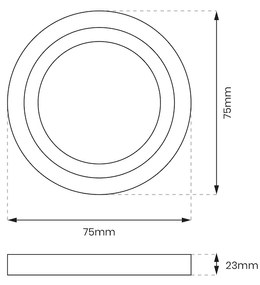 Schodišťové LED svítidlo Oti Max, 1x LED 0,6w, 4000k, b