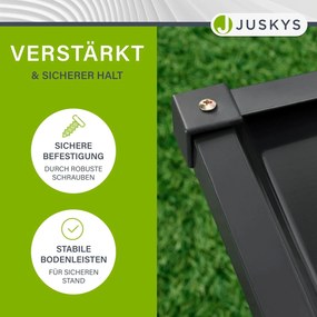 Juskys Přístřešek pro robotickou sekačku se sedlovou střechou