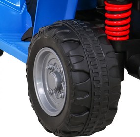 Ramiz Čtyřkolka Honda 250X TRX na baterie modrá + klakson + LED + ekokůže