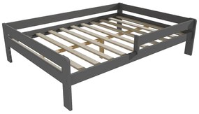 Vomaks Dětská postel se zábranou VMK003C KIDS Rozměr: 140 x 200 cm, Barva: barva šedá