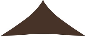vidaXL Stínící plachta oxfordská látka trojúhelníková 4x5x5 m hnědá